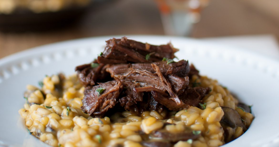 Pumpkin-Pumpkin Beer Risotto w/ Coffee & Chocolate Stout Glazed Short ...